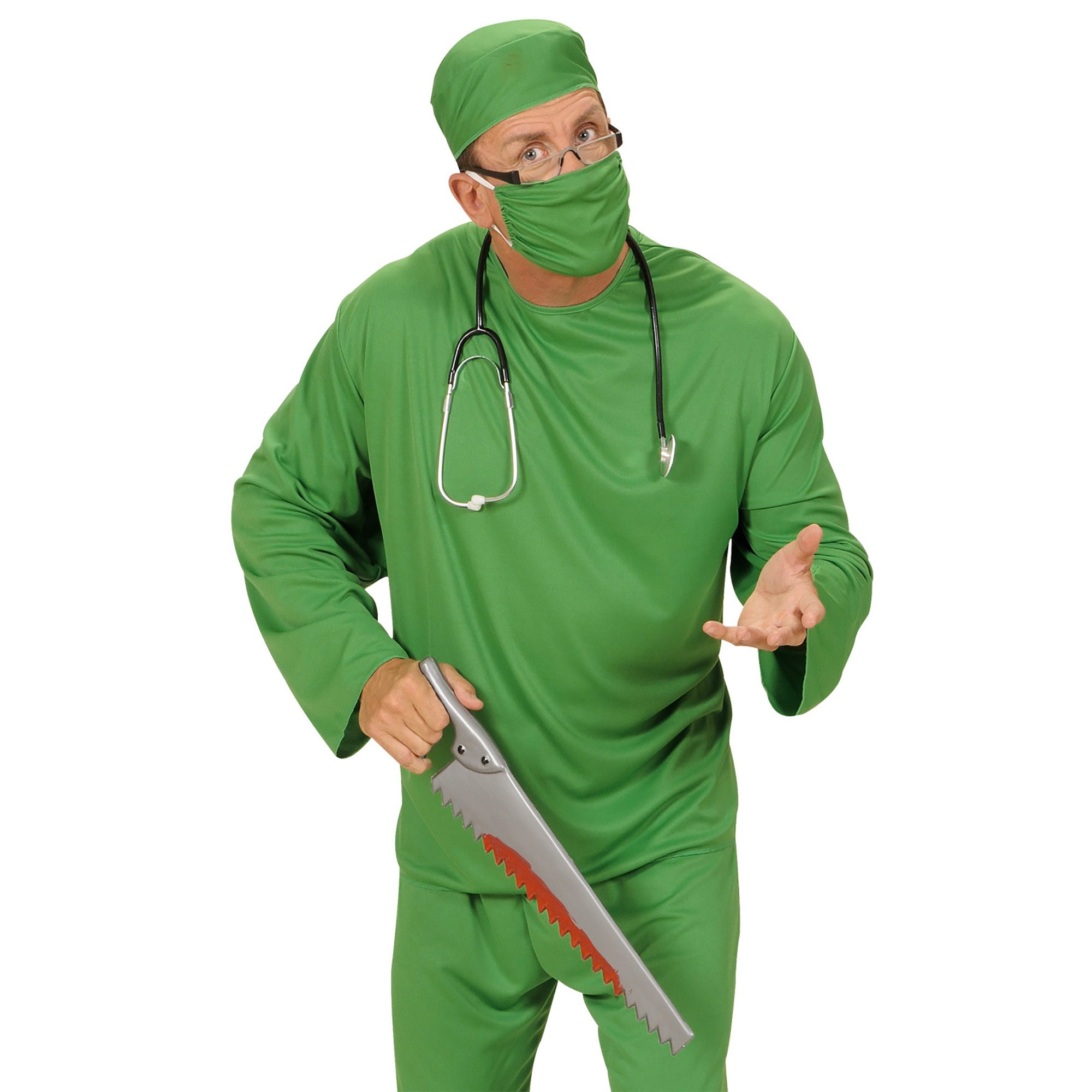 Horror zaag plastic 55cm Goedkope Feestwinkel