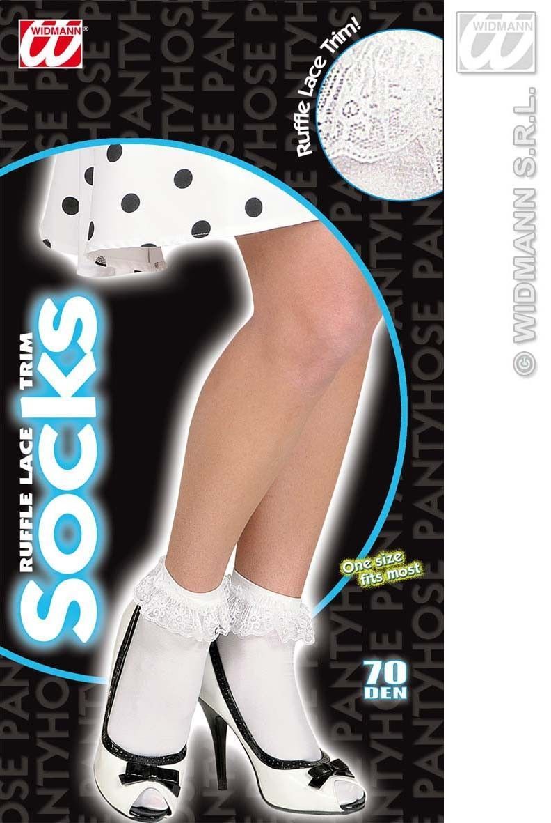Sokjes met kant wit Voordelig en ruime keus