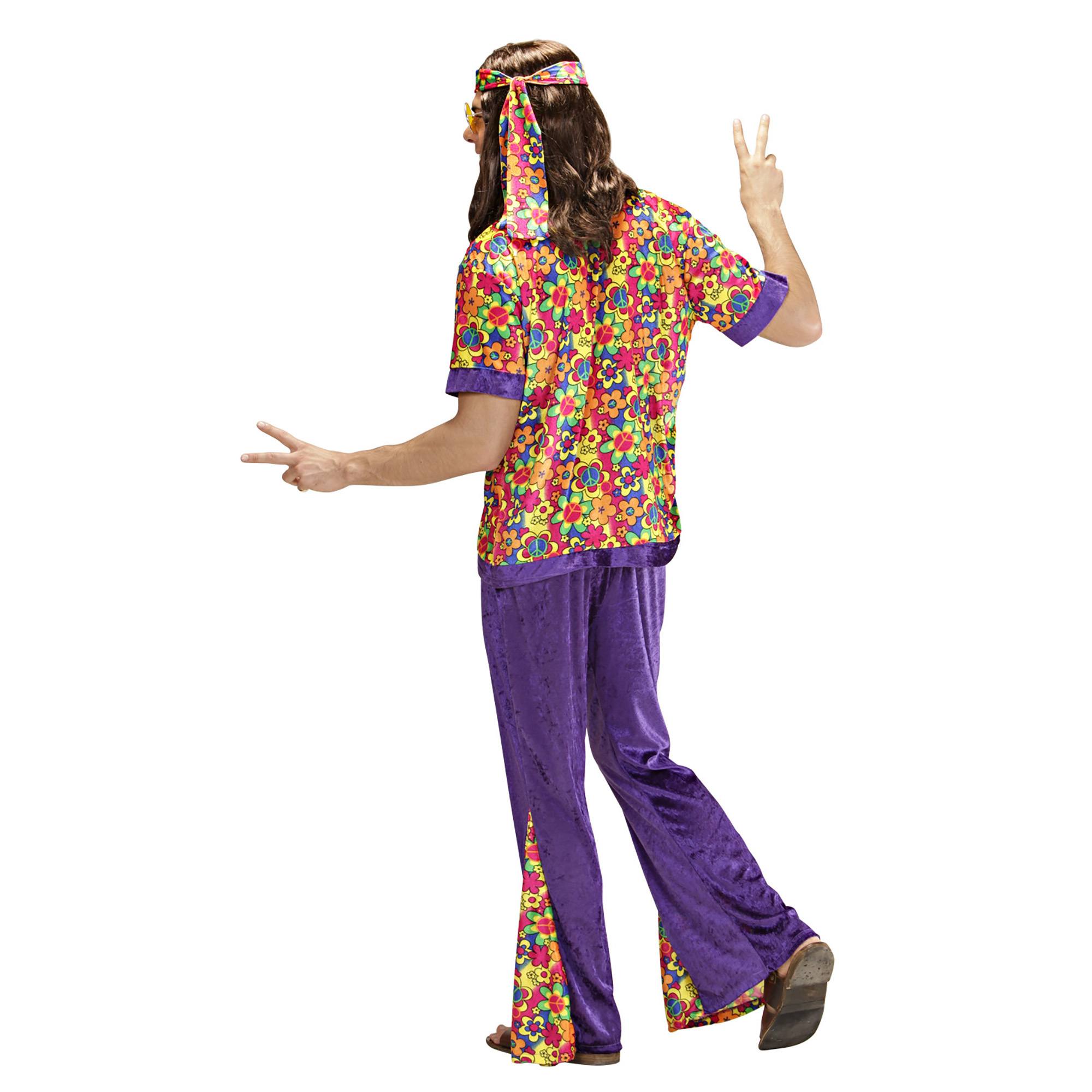 Hippie man ,flower power dude fluweel Goedkoop