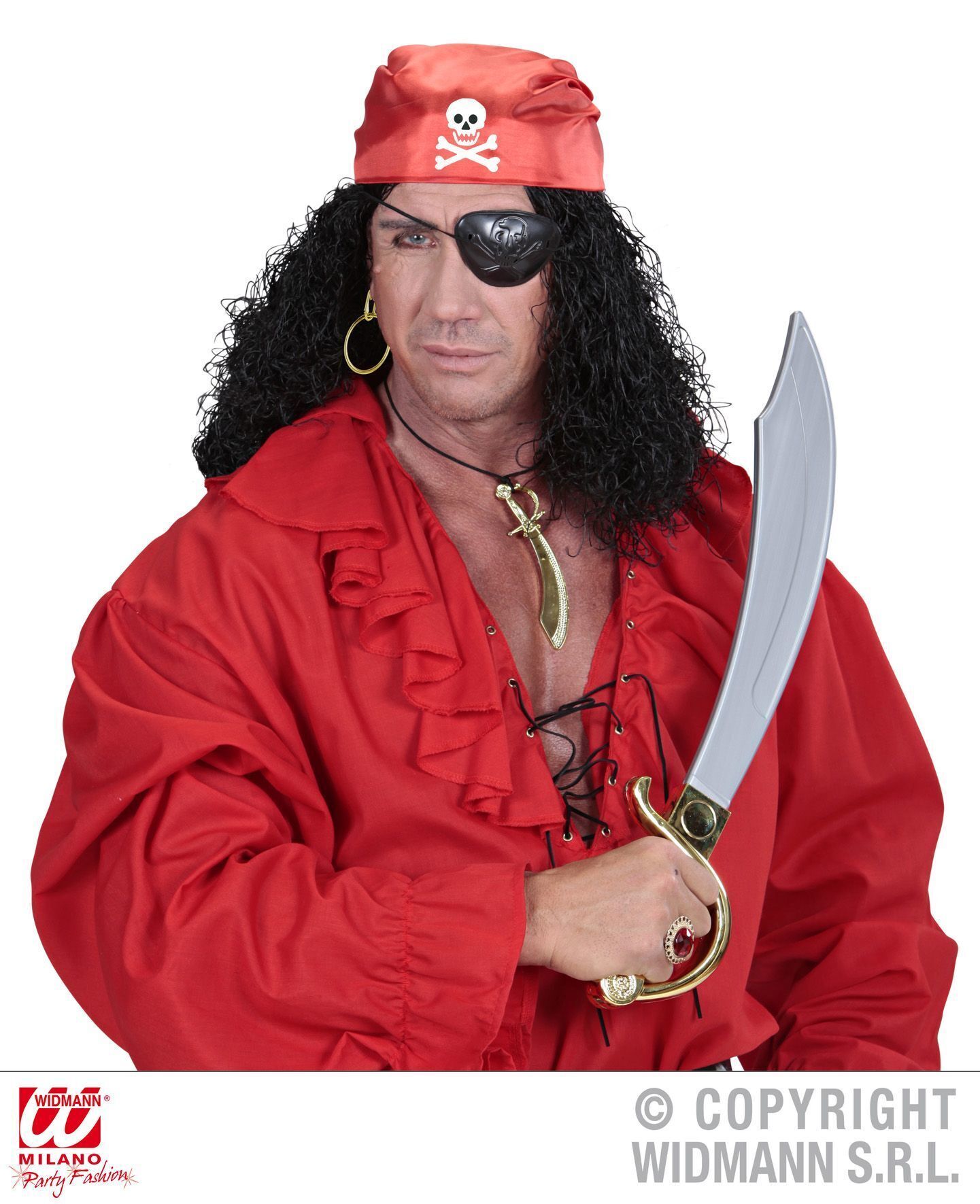 Piraten set bandana ooglap,oorbel Goedkoop