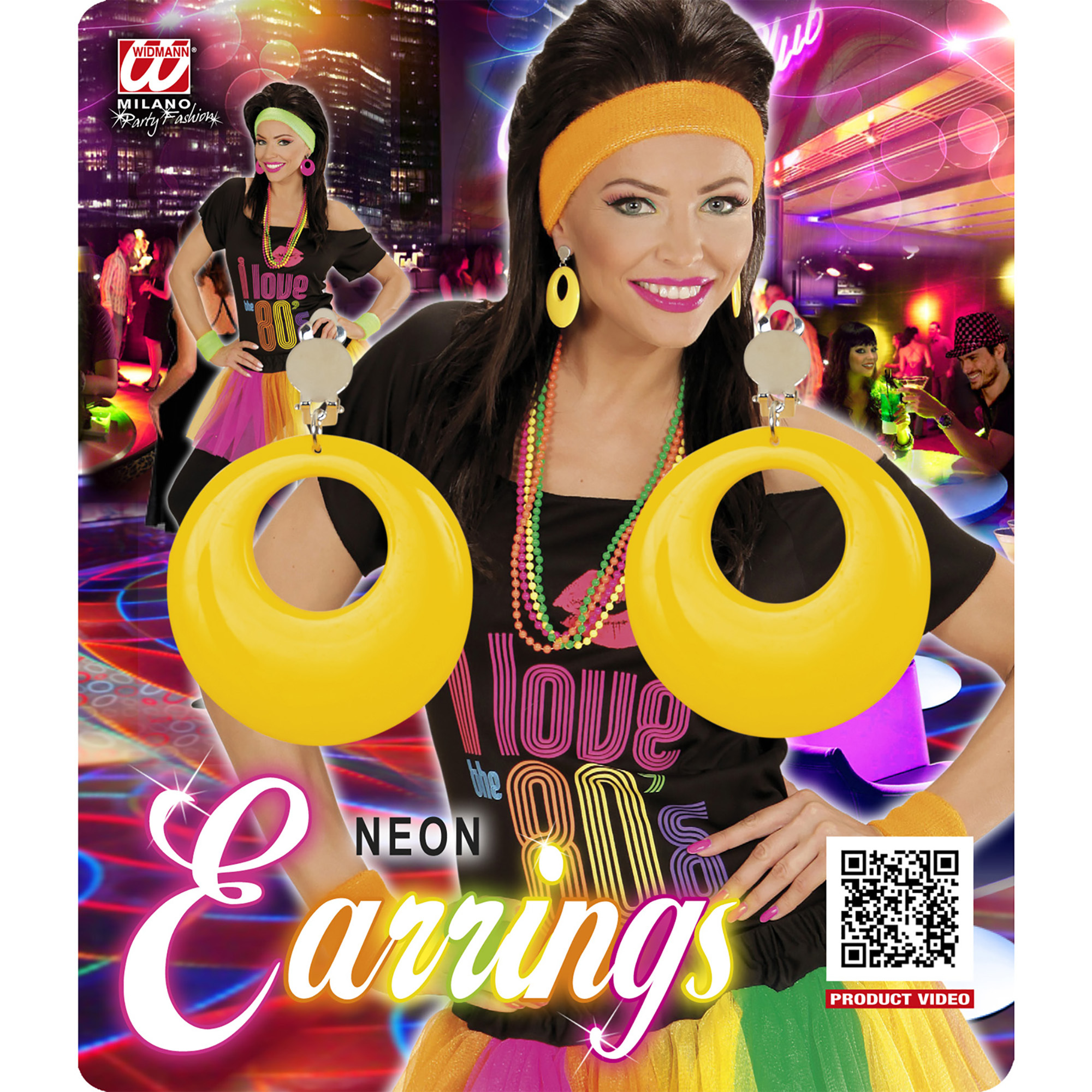 Oorringen neon geel oorbellen Goedkope Feestwinkel