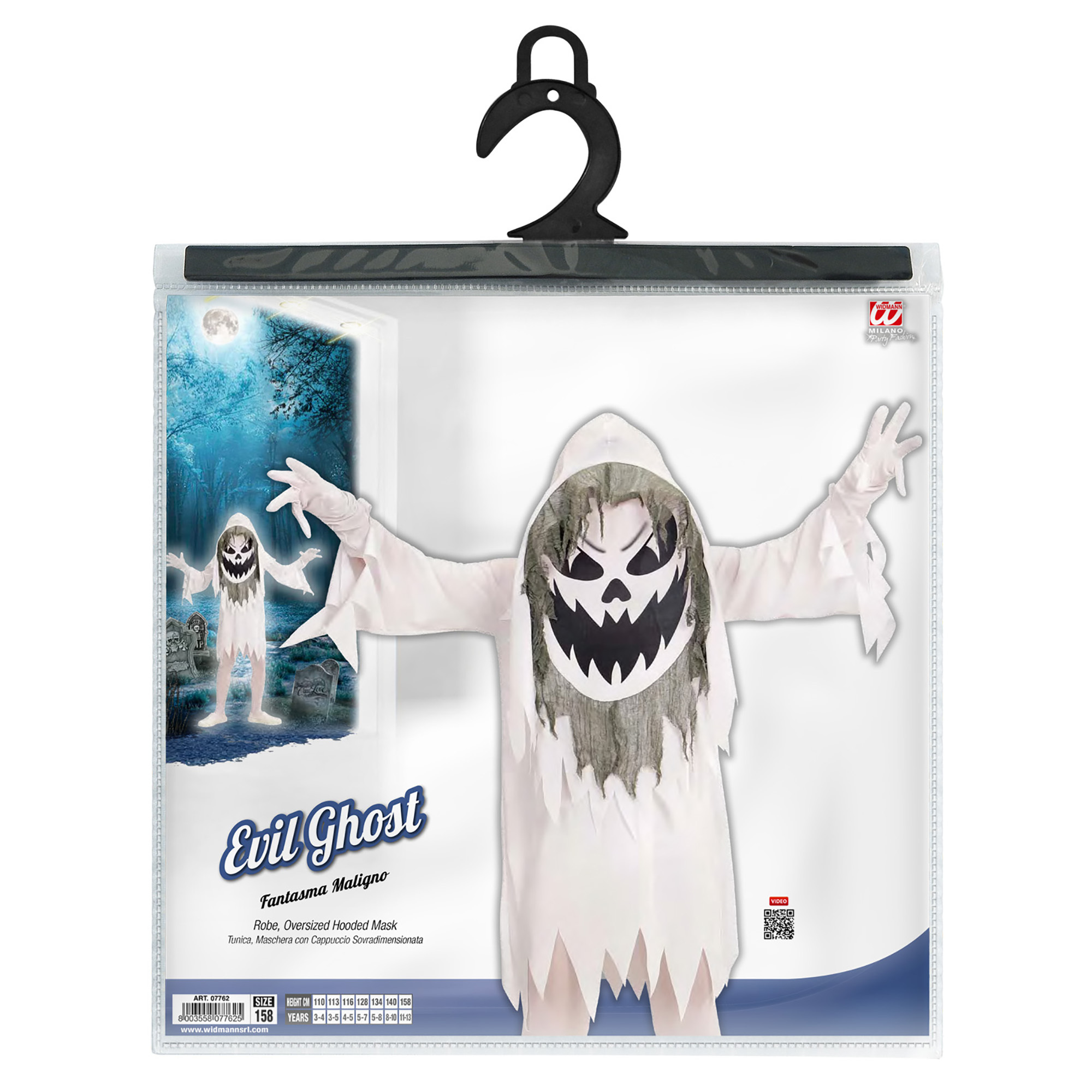 Super grappig spook kostuum met oversized masker ...