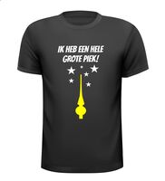 Ik heb een hele grote piek! kerst T-shirt Goedkoop