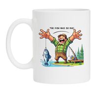 De vis was zo groot koffiemok grappig sportvisser ...