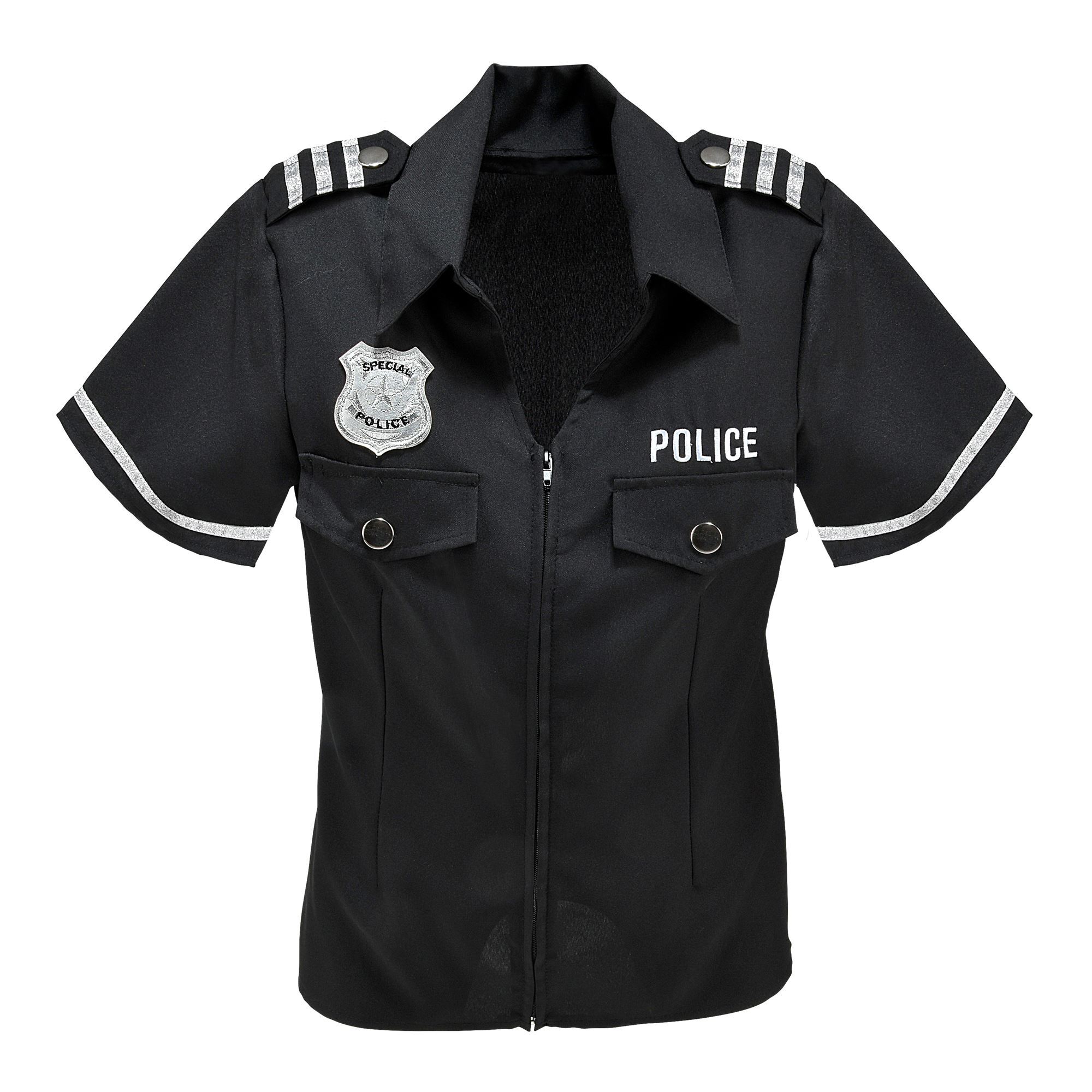 Politie agente uniform shirt voor meer blauw op ...