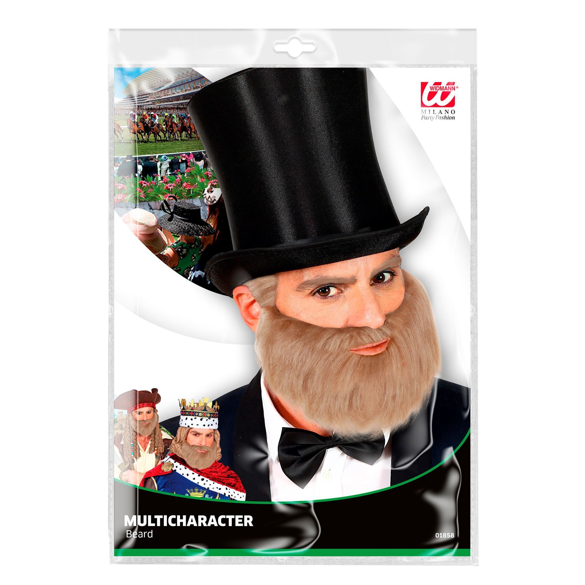 Baard met snor grijs kort Goedkope Feestwinkel