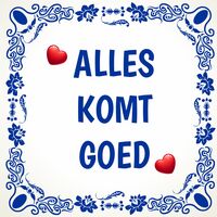 Alles komt goed spreukentegel Goedkope Feestwinkel