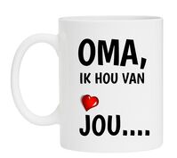Mok oma ik hou van jou verjaardag oma Goedkoop