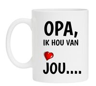 Mok opa, ik hou van jou.. Lieve mok voor opa's ...