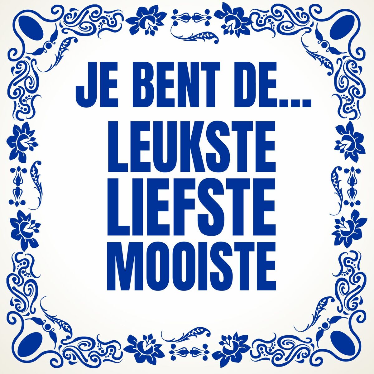 Tegeltje voor Valentijn jij bent de leukste liefste ... Tegeltje voor Valentijn jij bent de leukste liefste ...