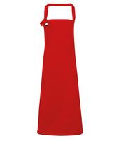 Dikke stoffen schort lang unisex rood Goedkoop