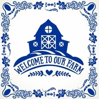Welcome on our farm tegeltje met spreuk Goedkoop