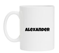 Mok met naam de Alexander jongensnaam bedruk je mok ...