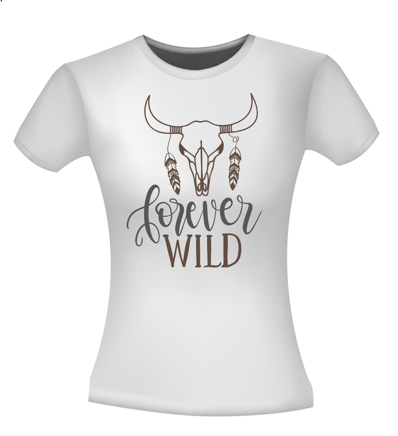 T-shirt forever wild voor altijd wild cowboy leuk ...