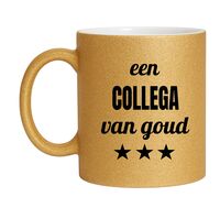 Glitter gouden mok voor een collega van goud beker | BBWe...