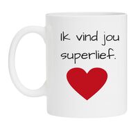 Koffiemok Valentijn ik vind jou superlief Goedkoop