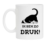 Mok ik ben zo druk! Leuke mok voor op kantoor