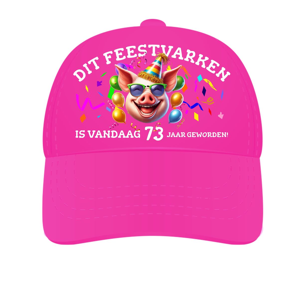 Pet petten voor een verjaardag van 73 jaar voor man en vr...