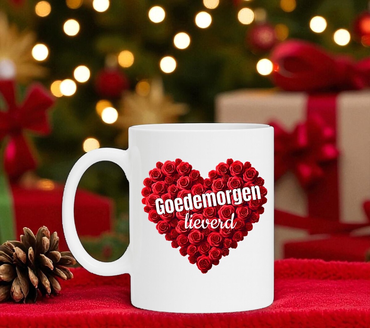 Valentijn mok goedemorgen lieverd liefde voor je ...