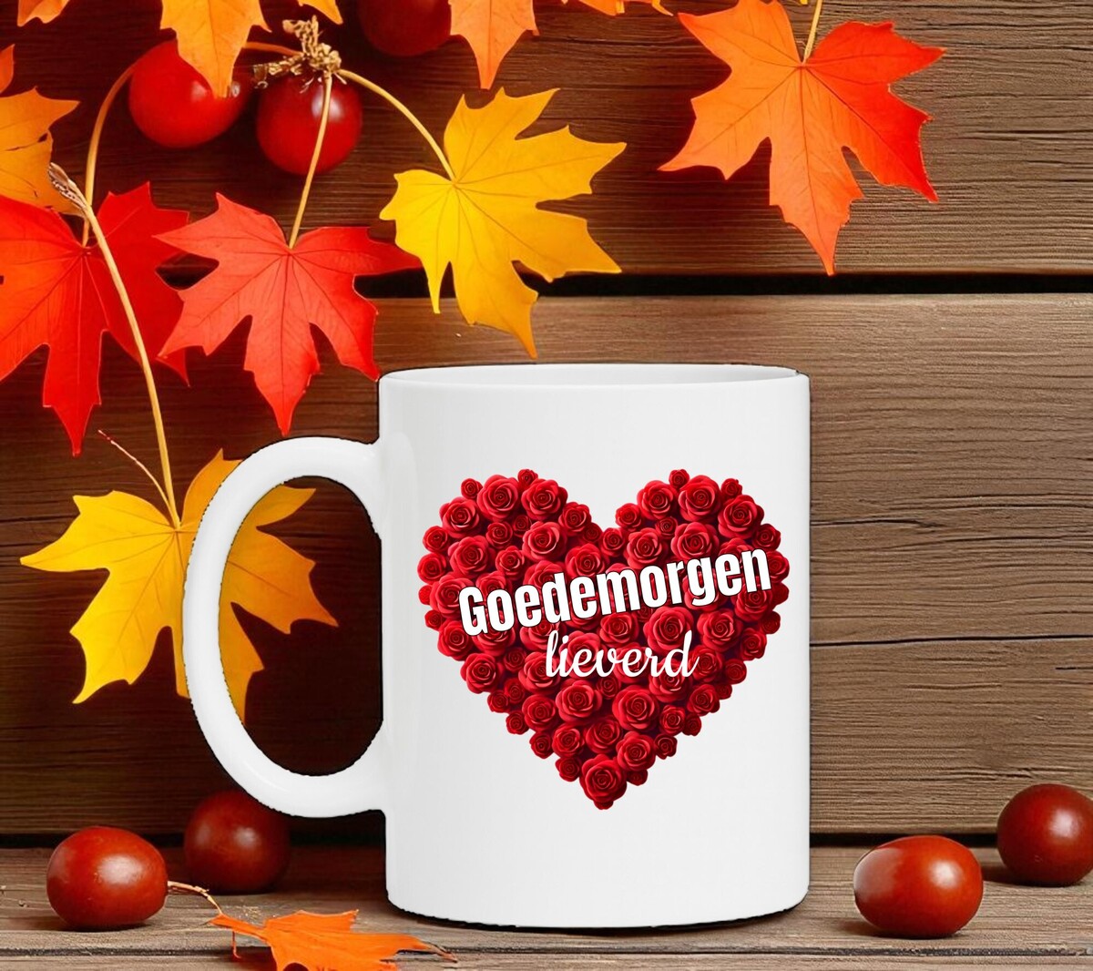 Valentijn mok goedemorgen lieverd liefde voor je ...