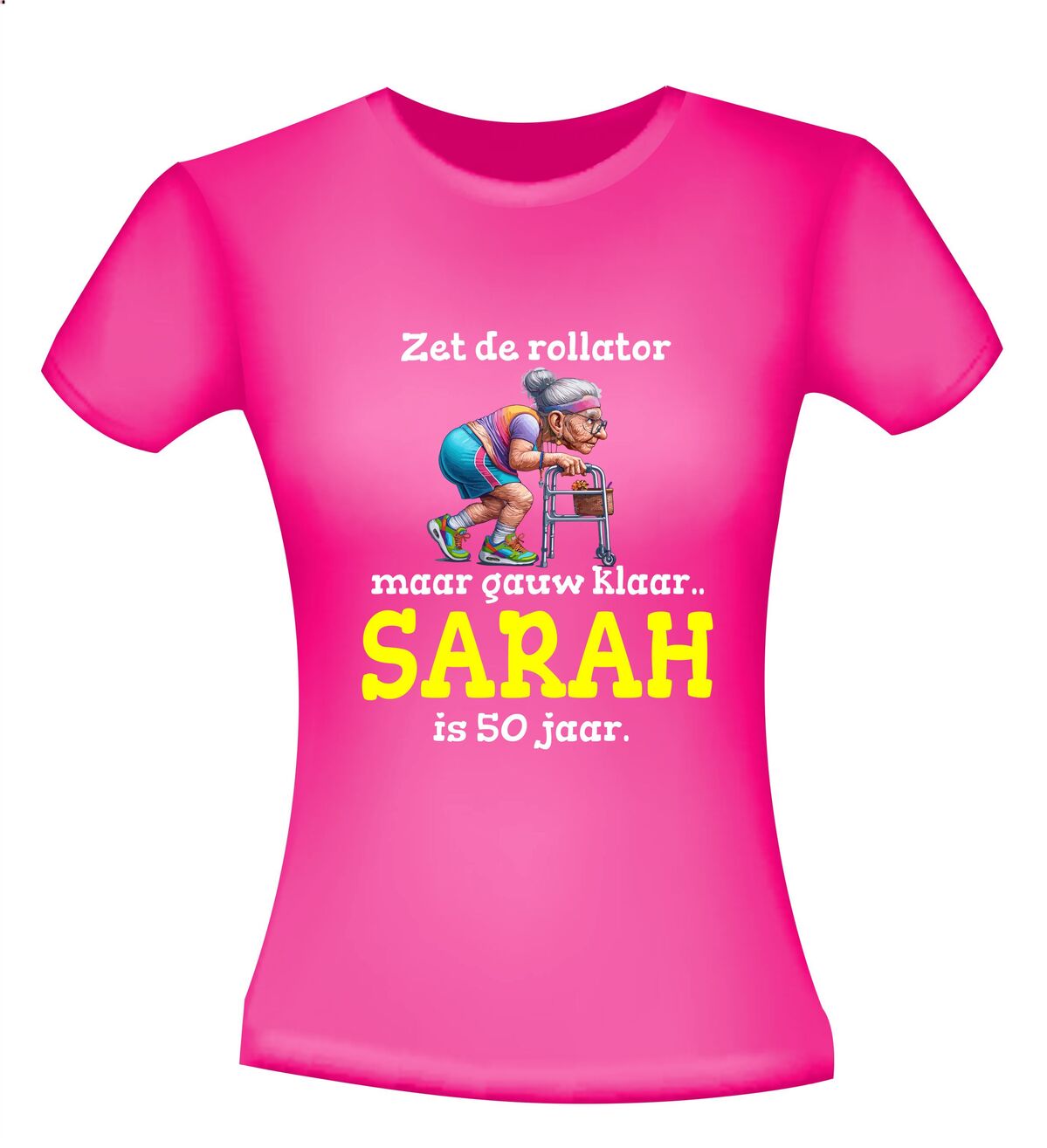 Vier de 50e verjaardag van Sarah met humor en stijl! Zet...
