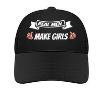 Petje Real men make girls! Goedkope Feestwinkel